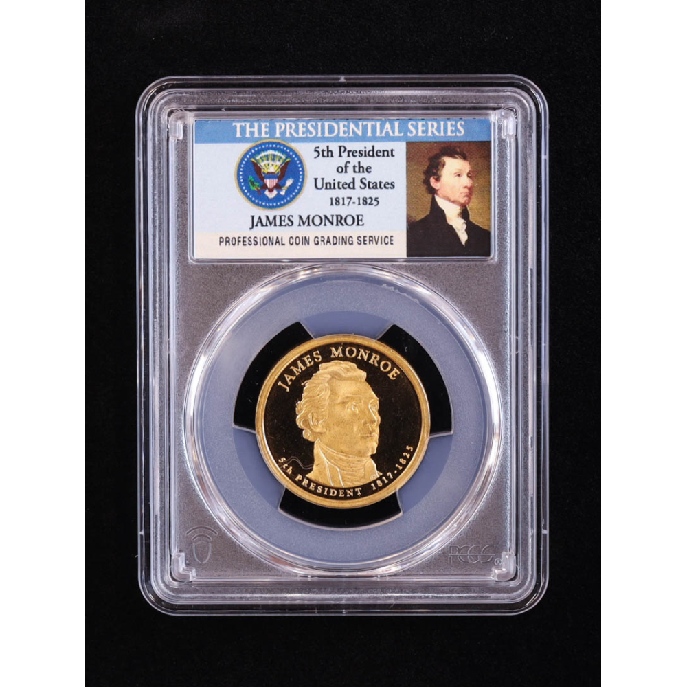 2008-S U.S. Presidential Proof $1 Coin - James Monroe 5th President ...
