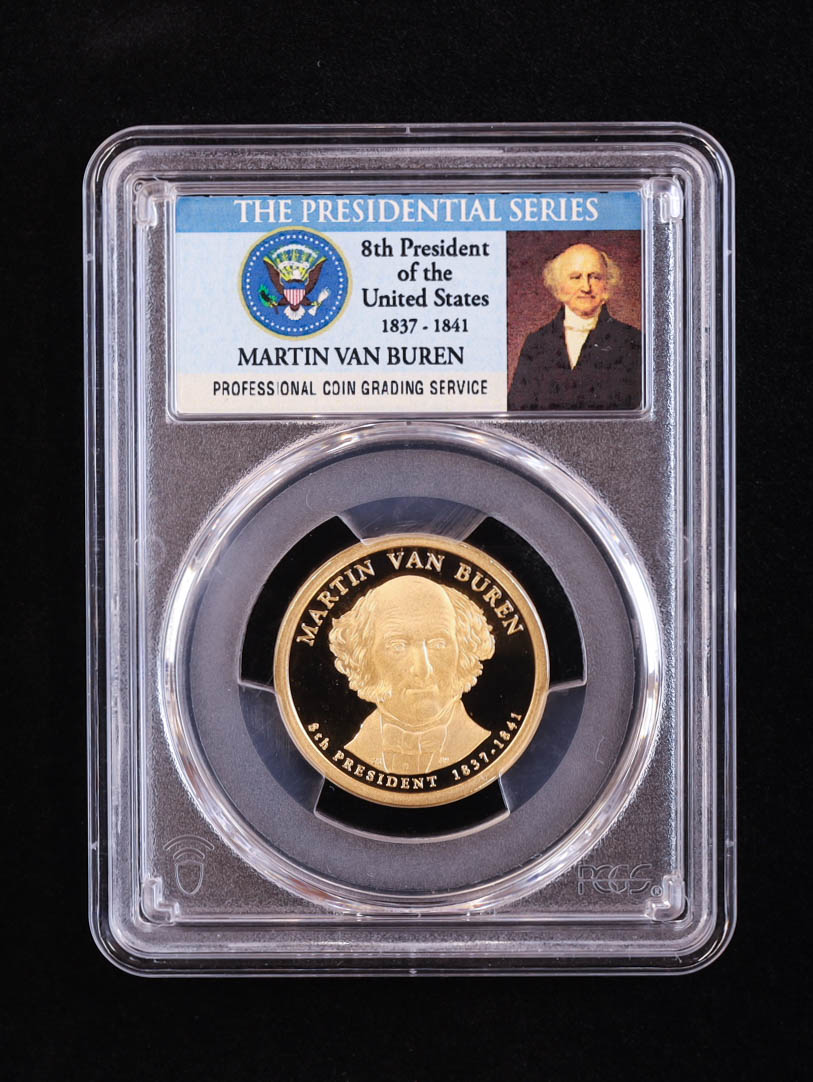 2008-S U.S. Presidential Proof $1 Coin - Martin Van Buren 8th President ...