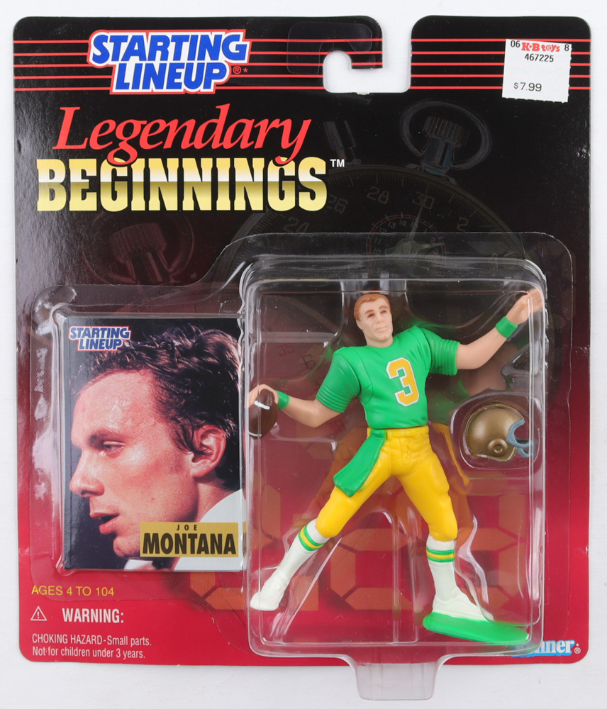 Joe Montana 1997 Starting Lineup Notre Dame Fighting Irish Vinyl Figure ...