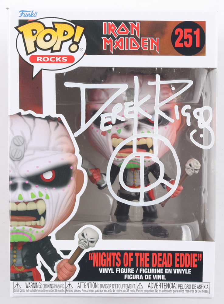 Derek Riggs Signed Iron Maiden #251 "Nights of the Dead Eddie" Funko ...