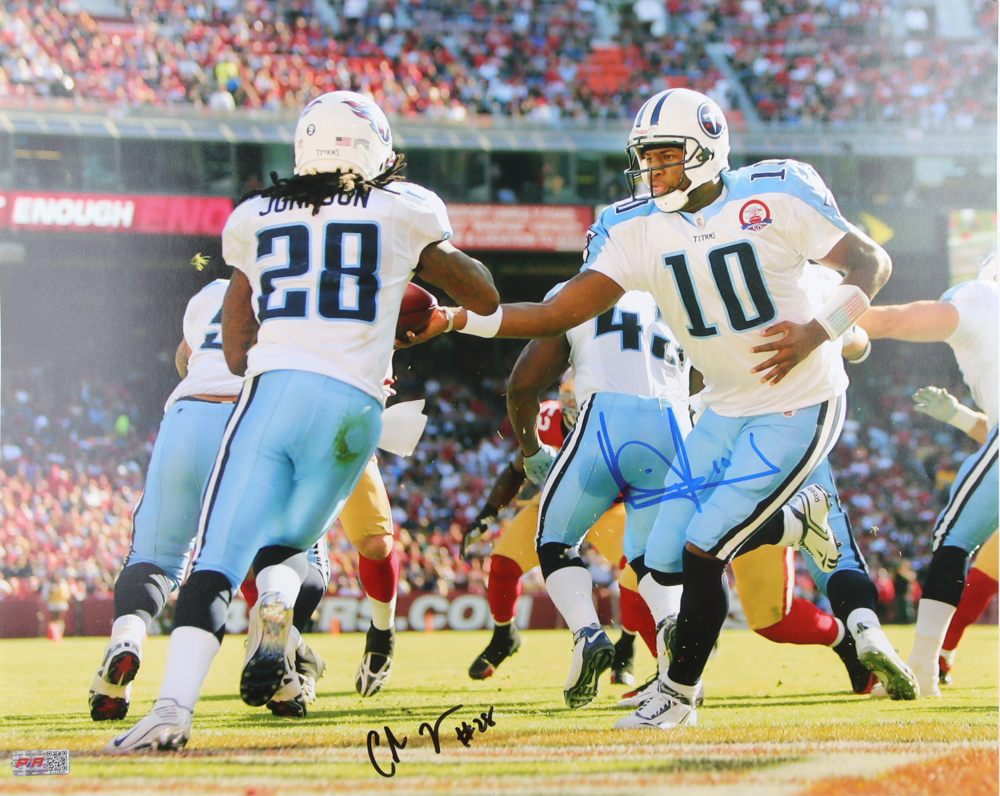 Chris Johnson & Vince Young Signed Titans 16x20 Photo (PIA) | Pristine ...