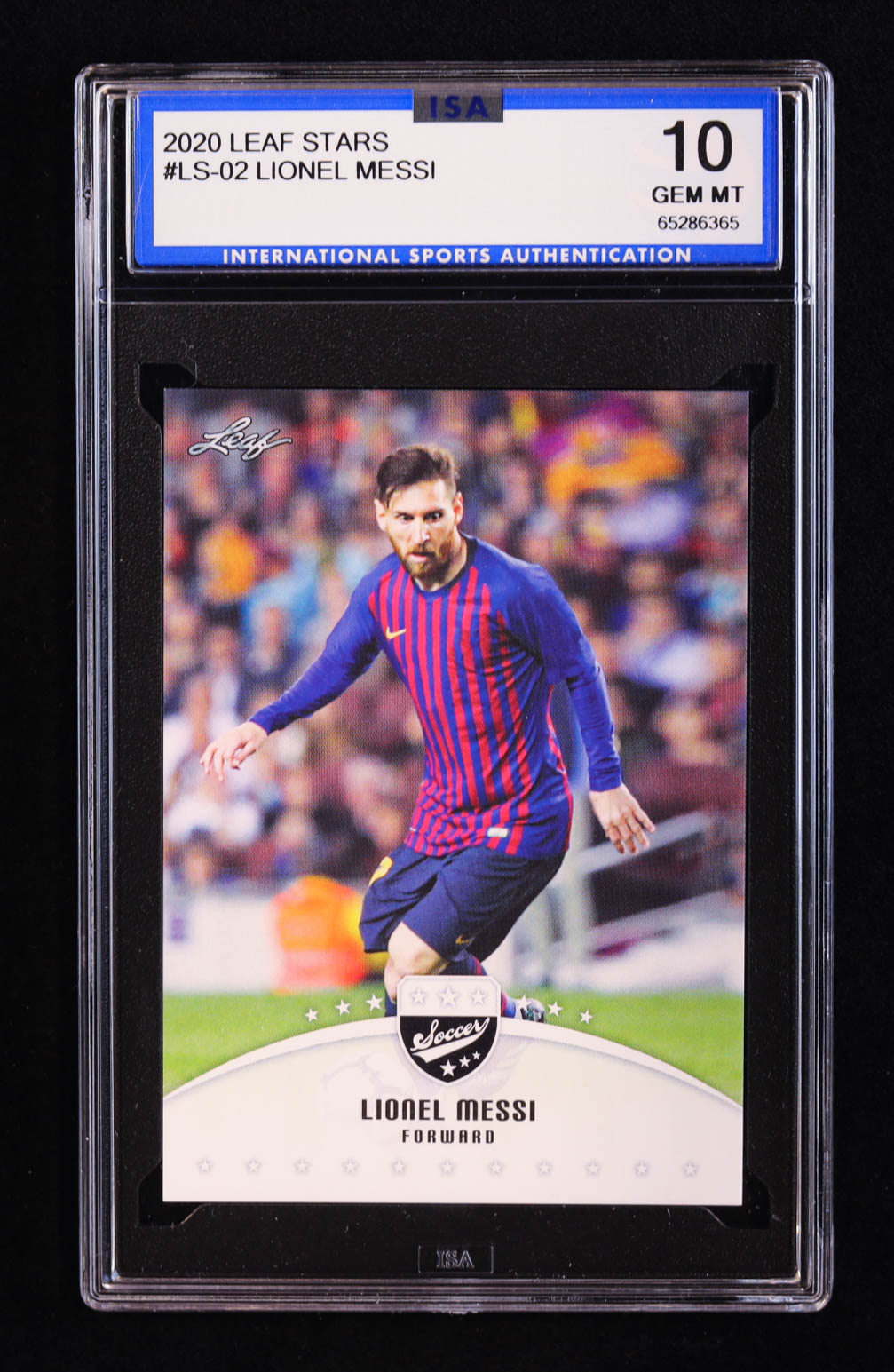 Lionel Messi 2020 Leaf Stars #LS02 (ISA 10) | Pristine Auction