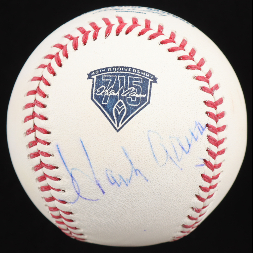 Hank Aaron Signed OML 715 Home Run 40th Anniversary Baseball (Fanatics & MLB) | Pristine Auction