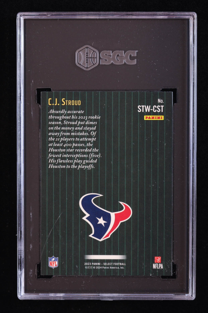 CJ Stroud 2023 Select Score Select Throwback #6 RC (SGC 10) | Pristine ...