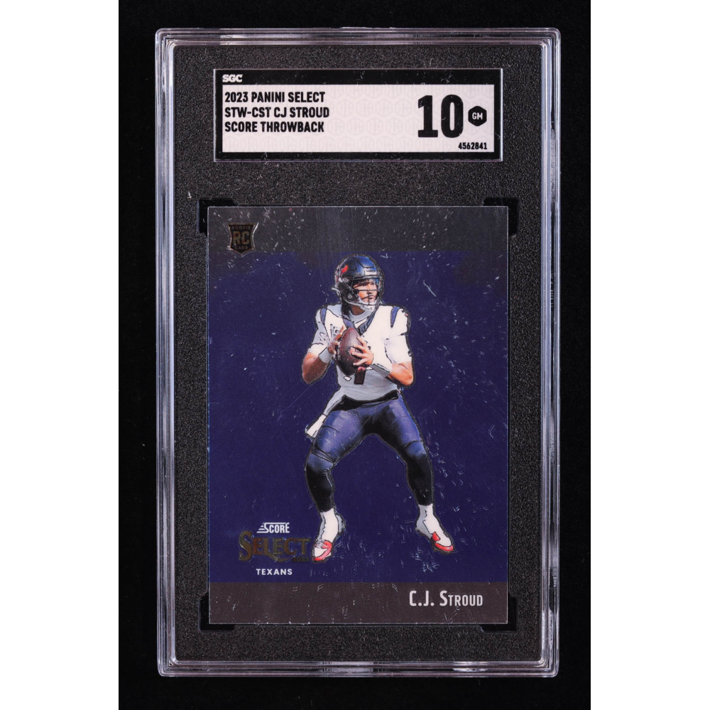 CJ Stroud 2023 Select Score Select Throwback #6 RC (SGC 10) | Pristine ...