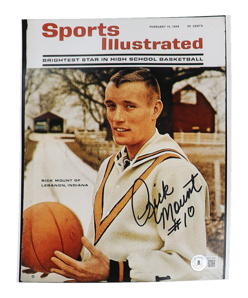 Rick Mount Signed Lebanon High School Cedars 8x10 Photo (Beckett ...