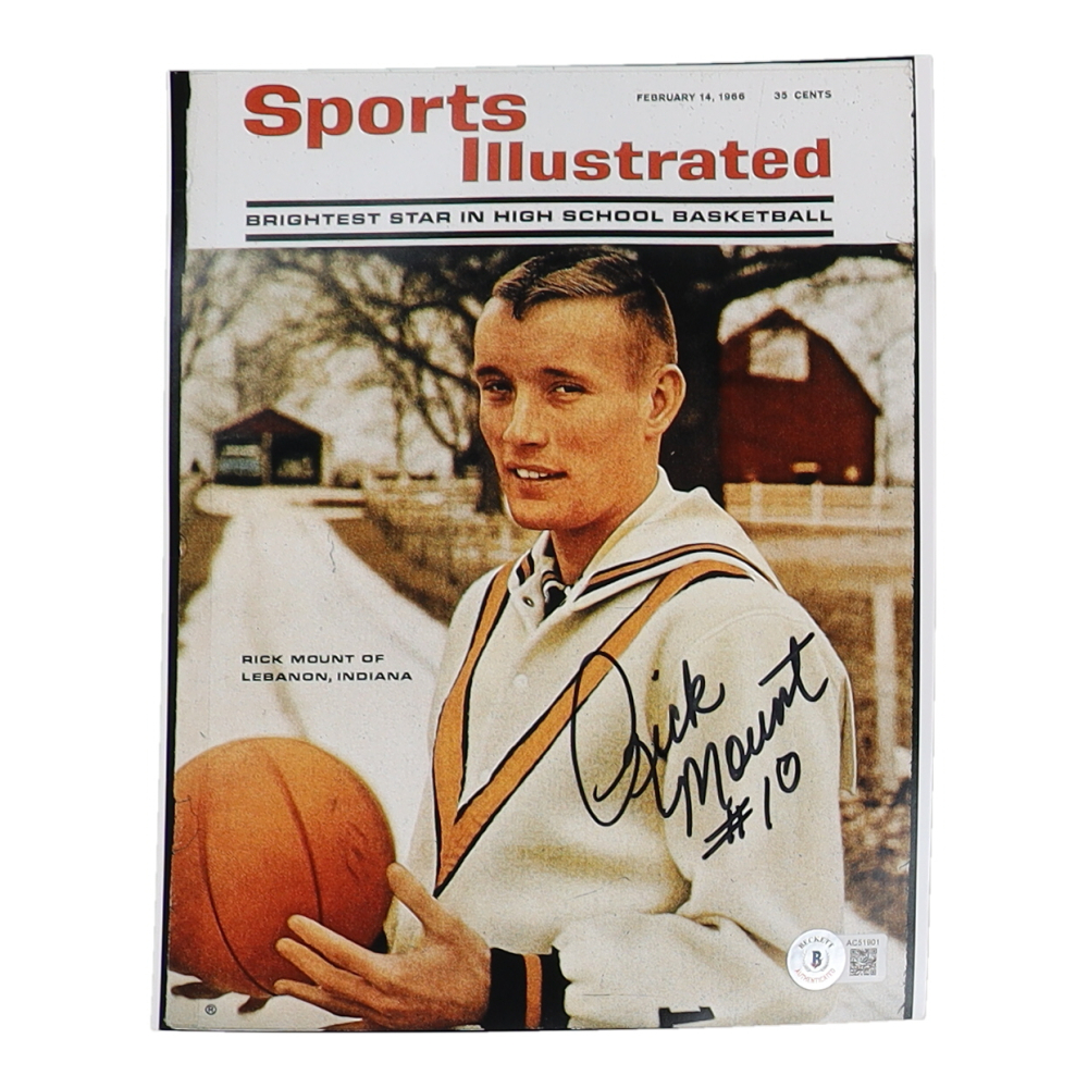 Rick Mount Signed Lebanon High School Cedars 8x10 Photo (Beckett ...