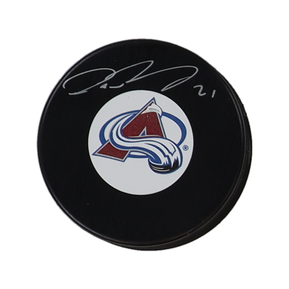 Peter Forsberg Signed Avalanche Logo Hockey Puck (COJO) | Pristine Auction