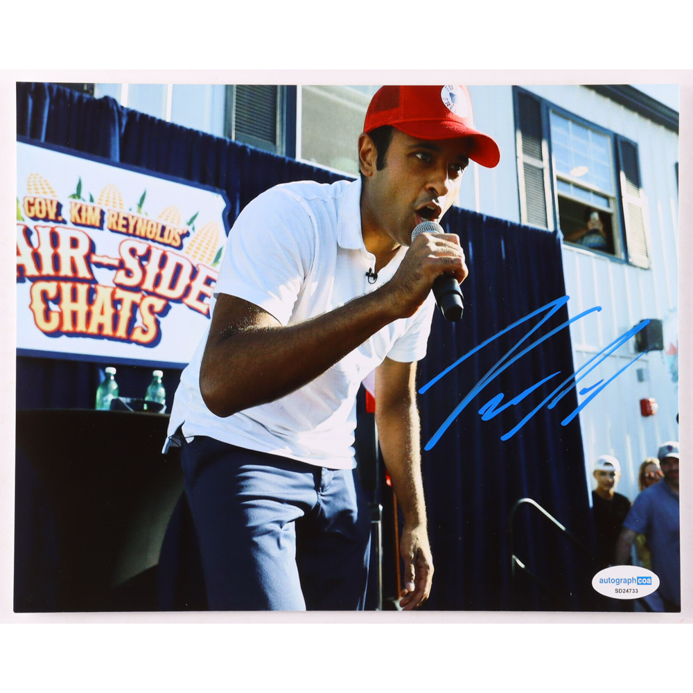 Vivek Ramawamy Signed 8x10 Photo (AutographCOA) | Pristine Auction