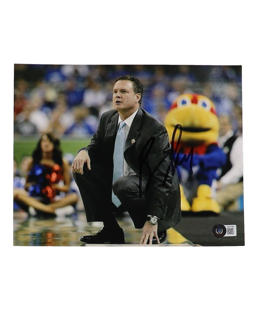 Bill Self Signed Kansas Jayhawks 8x10 Photo (Beckett) | Pristine Auction