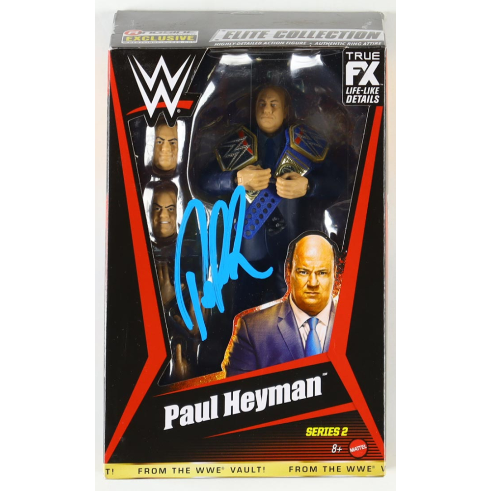 Paul Heyman Signed "WWE" Elite Collection Series 2 Action Figure (JSA ...
