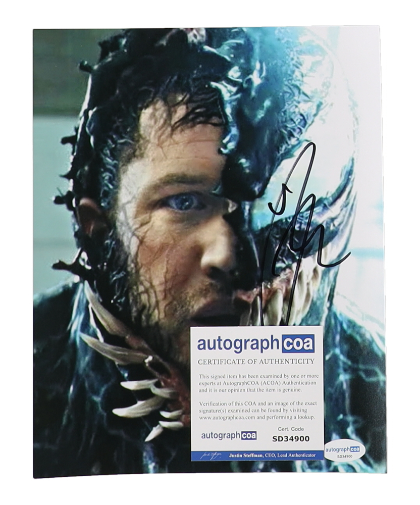 Tom Hardy Signed "Venom" 8x10 Photo (AutographCOA) | Pristine Auction