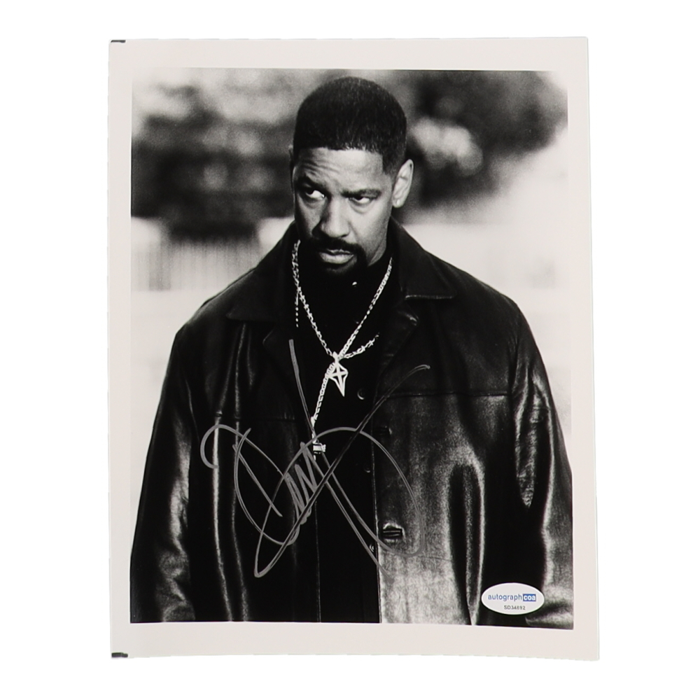 Denzel Washington Signed "Training Day" 8x10 Photo (AutographCOA ...