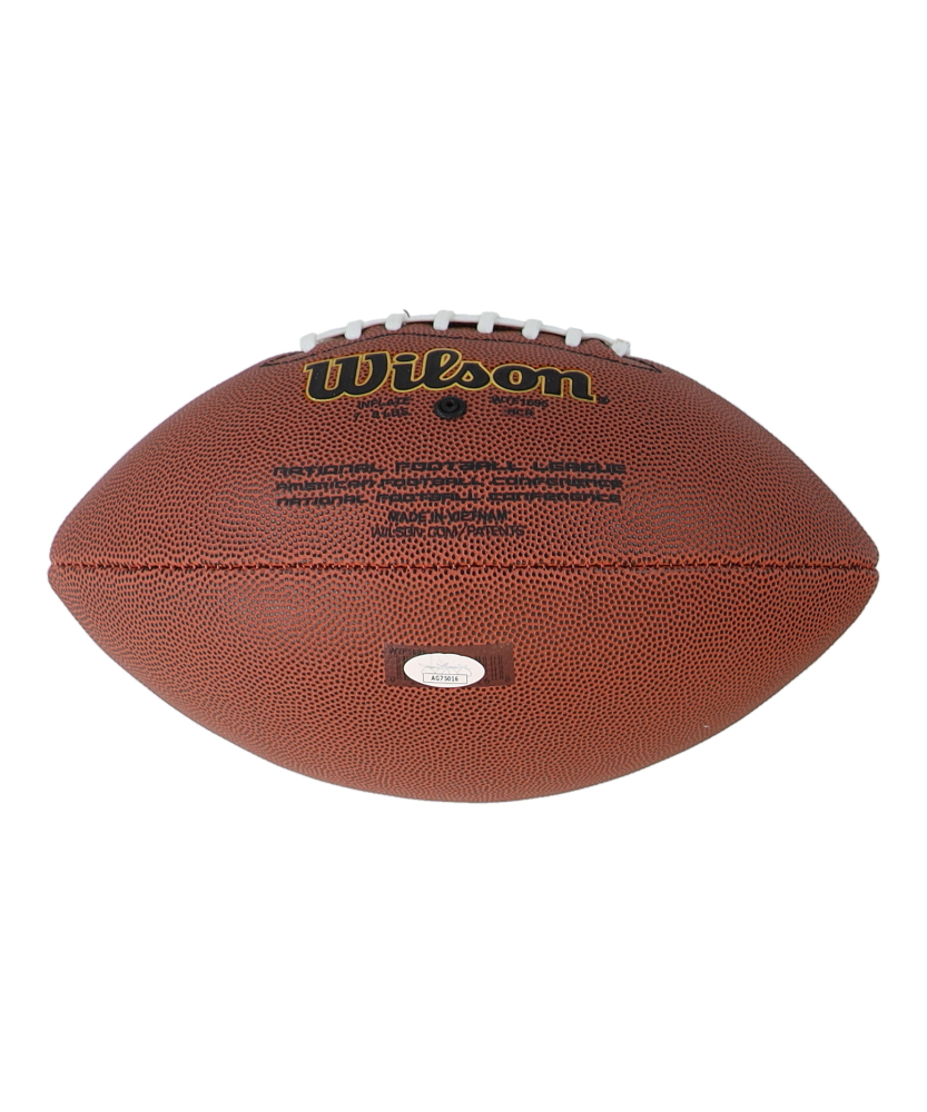 Dominique Johnson & Cam Little Signed Wilson NFL Football Inscribed "Go ...