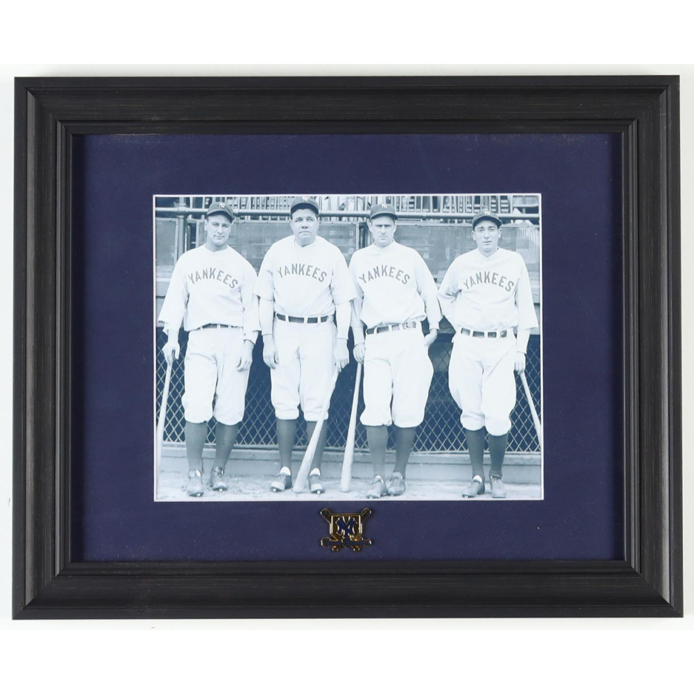 "Babe Ruth & Lou Gehrig Yankees Murderer's Row" Custom Framed Photo ...