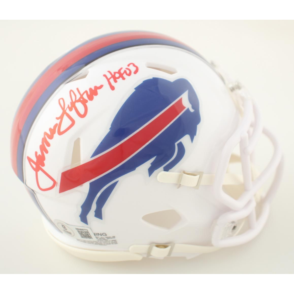 James Lofton Signed Bills Speed Mini Helmet Inscribed "HOF 03" (Beckett ...