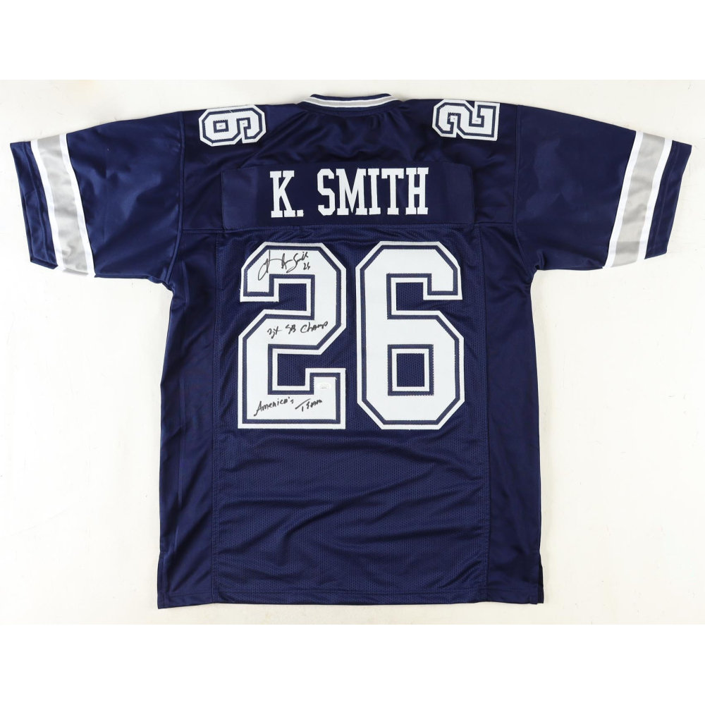 Kevin Smith Signed Jersey Inscribed "3x SB Champ" & "America's Team ...
