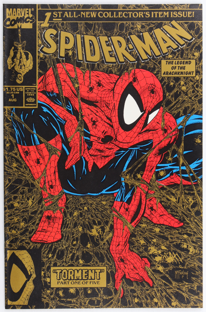 1990 "Spider-Man: Torment" Issue #1 Gold Variant Marvel Comic Book ...