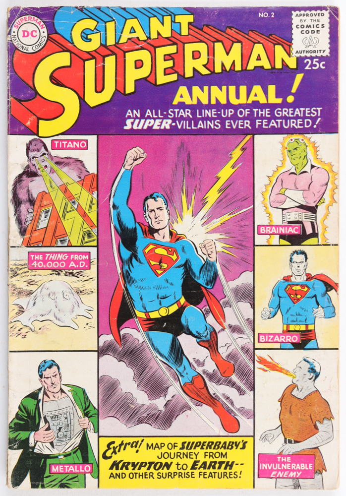 1960 "Superman" Issue #2 DC Comic Book | Pristine Auction