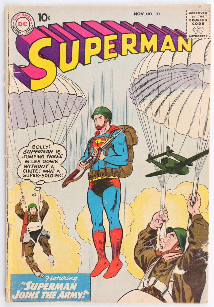 1959 "Superman" Issue #133 DC Comic Book | Pristine Auction