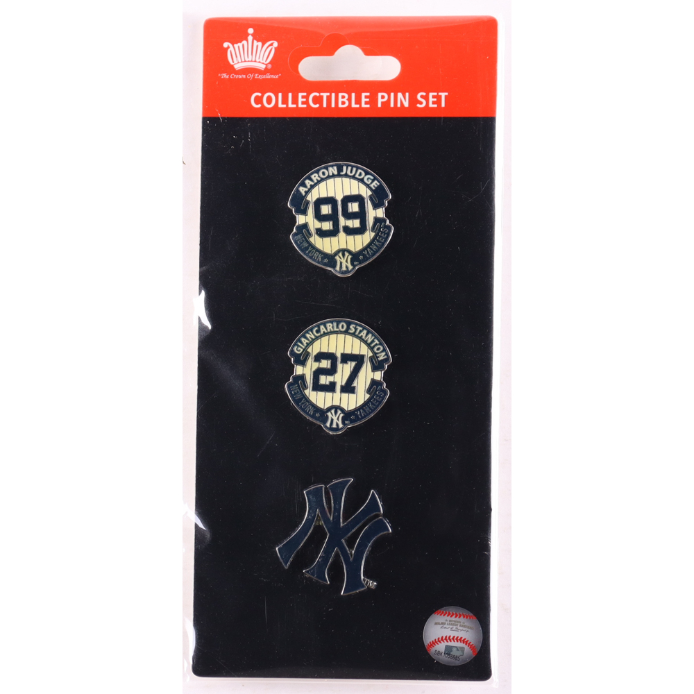 Aaron Judge & Giancarlo Stanton Yankees Pin Set | Pristine Auction