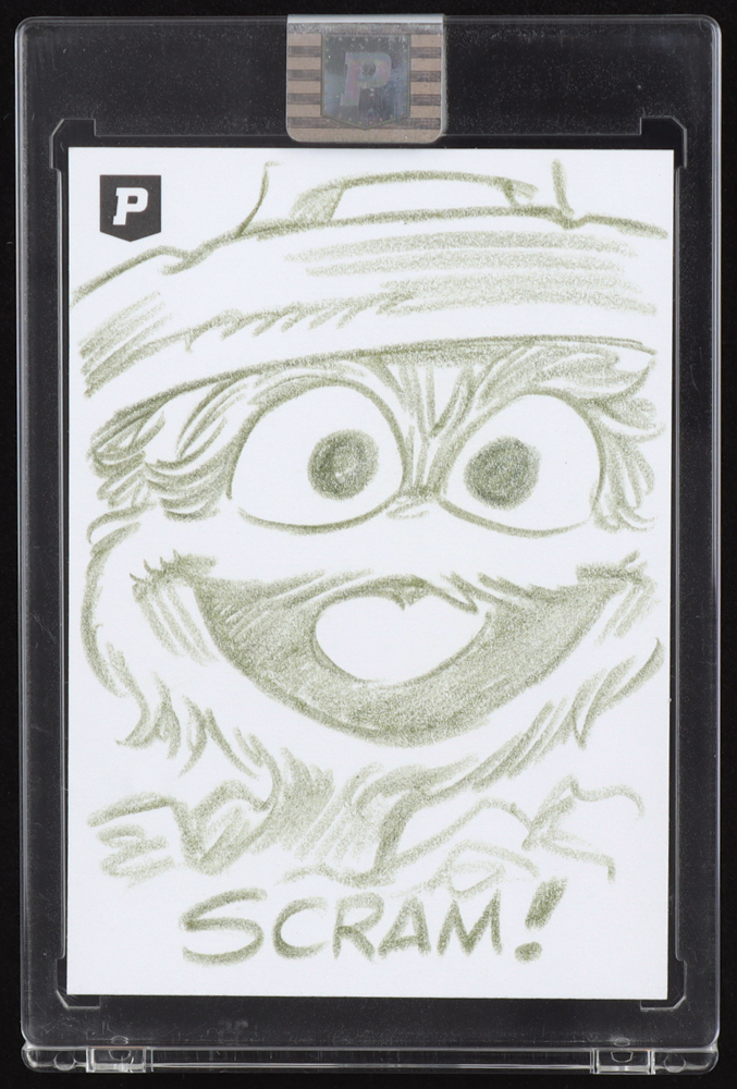 Oscar the Grouch | Sesame Street | Original Art Sketch Card by Guy ...