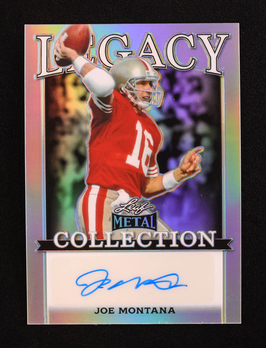 Joe Montana 2024 Leaf Legacy Collection #BA-JM13 Autograph Silver ...