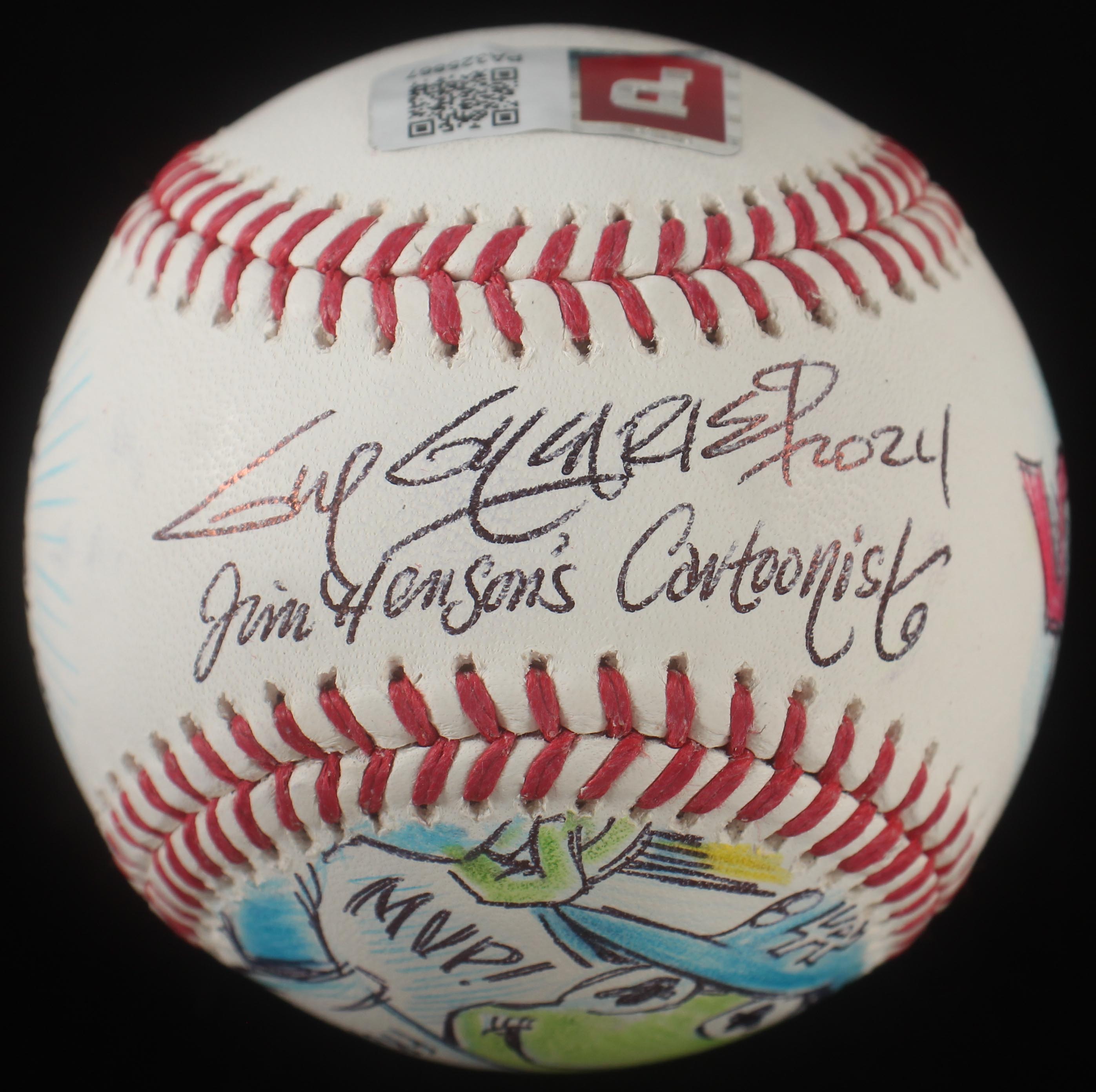 Guy Gilchrist Signed OML Baseball With Original Jim Henson's "Muppets ...