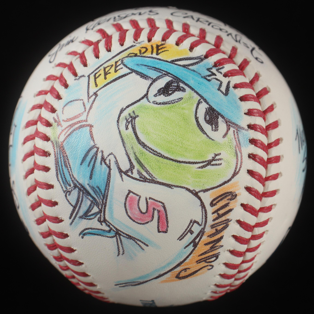 Guy Gilchrist Signed OML Baseball With Original Jim Henson's "Muppets ...
