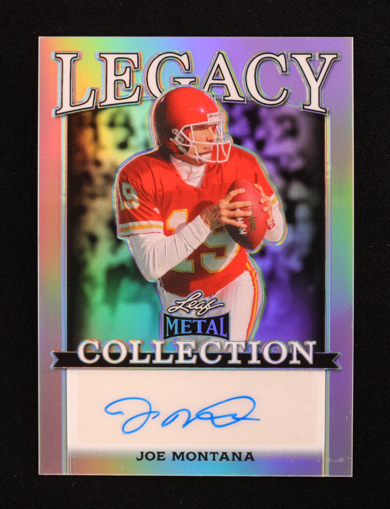 Joe Montana 2024 Leaf Legacy Collection #BA-JM10 Autograph Silver ...