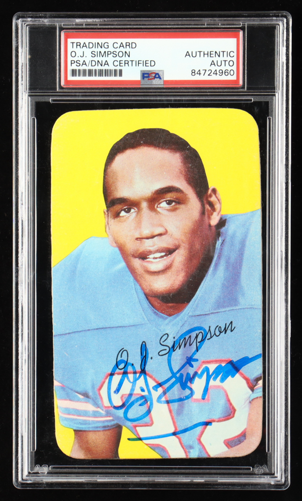 O.J. Simpson Signed 1970 Topps Super #24 (PSA) | Pristine Auction