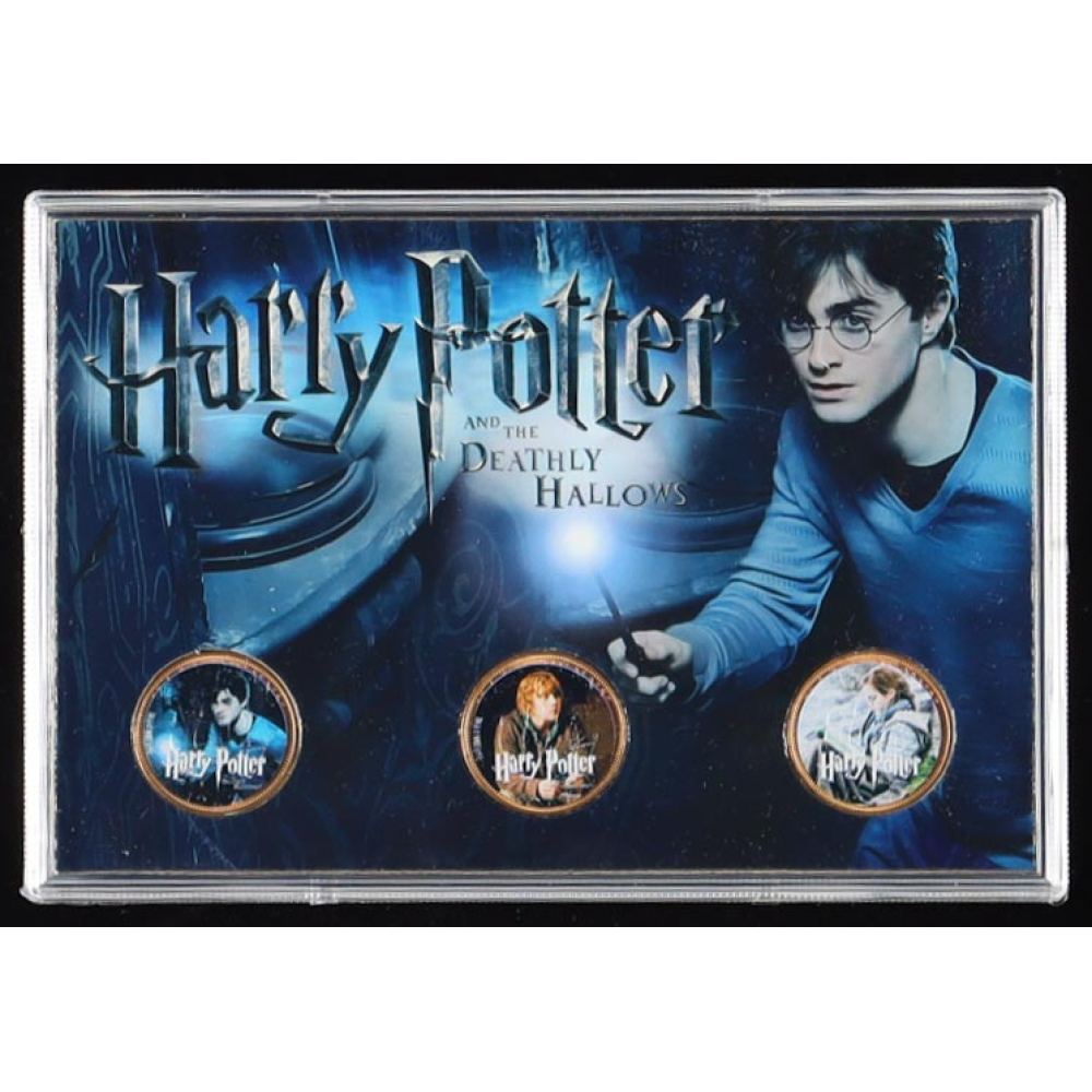 "Harry Potter and the Deathly Hallows" Set of (3) Great Britain Half ...