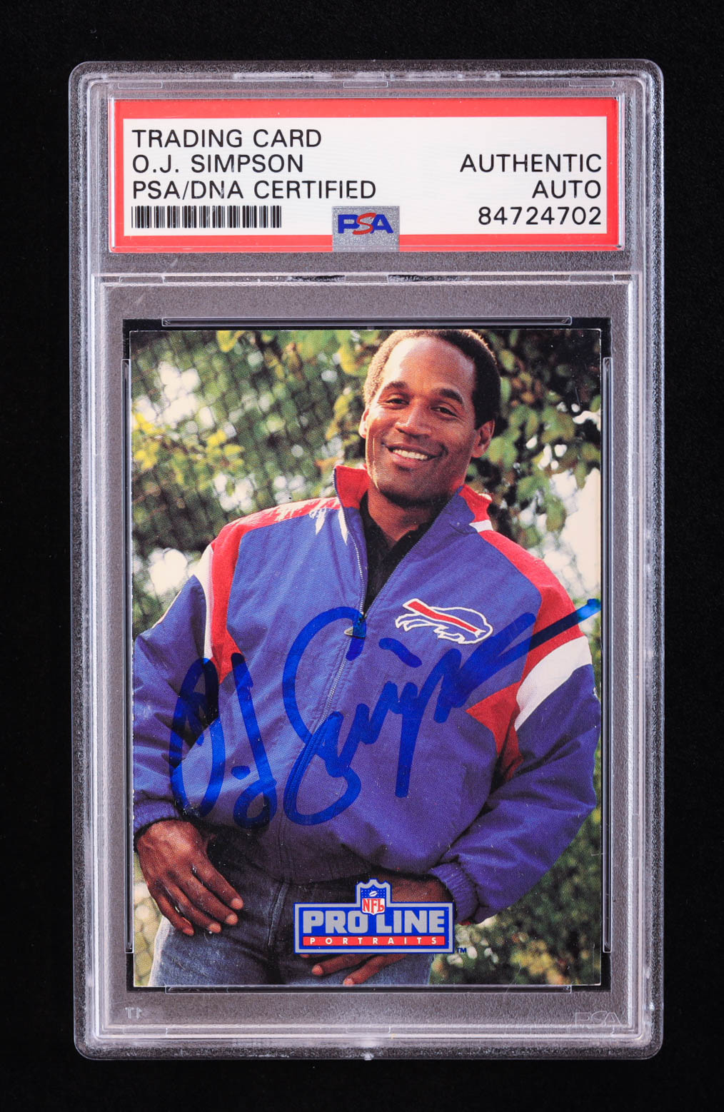 O.J. Simpson Signed 1991 Pro Line Portraits #28 RET (PSA) | Pristine ...