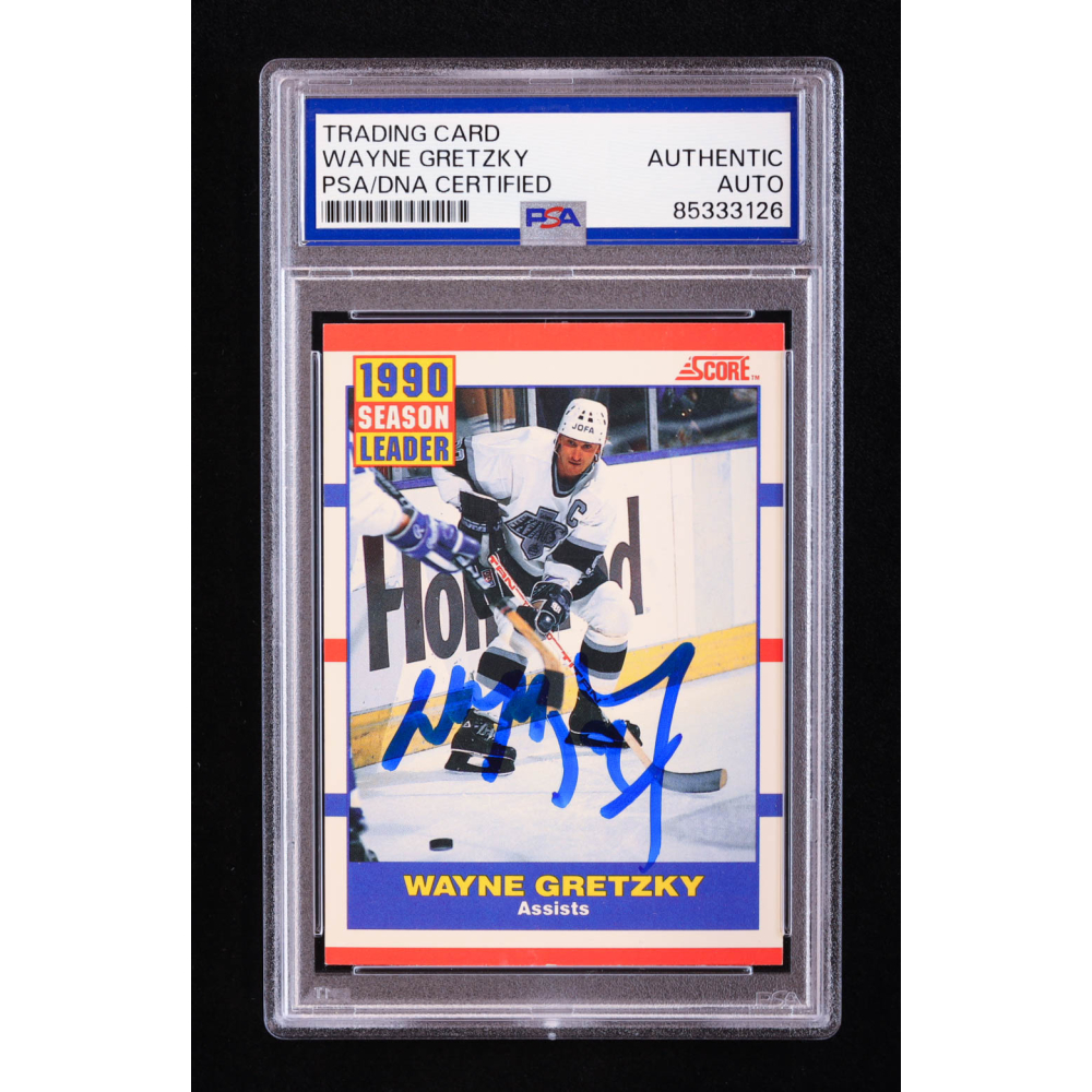 Wayne Gretzky Signed 1990-91 Score Canadian #352 LL (PSA) | Pristine Auction