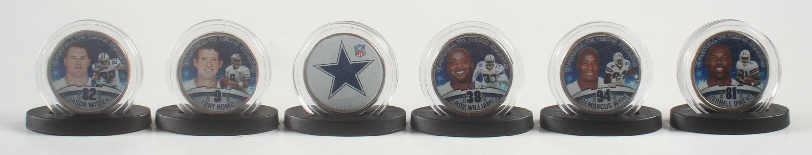 Dallas Cowboys Set of (6) Colorized U.S. Coin Set | Pristine Auction