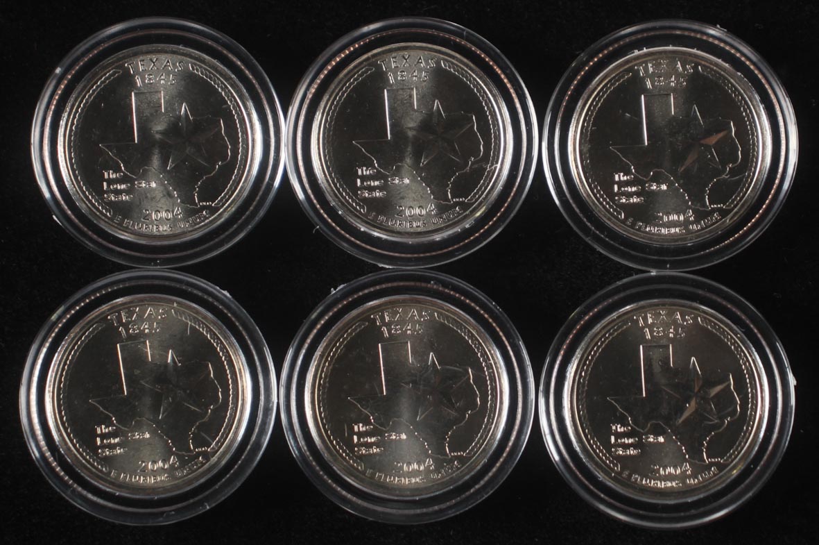 Dallas Cowboys Set of (6) Colorized U.S. Coin Set | Pristine Auction