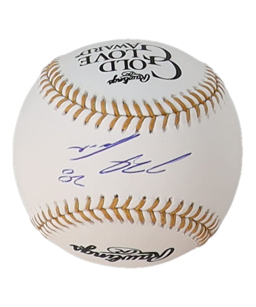 Nolan Arenado Signed Gold Glove Award Logo Baseball (JSA & USA SM ...