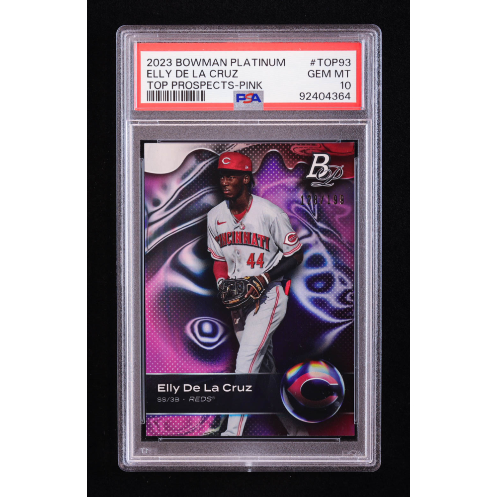 Elly De La Cruz 2023 Bowman Platinum Top Prospects Pink #TOP93 RC #128/ ...
