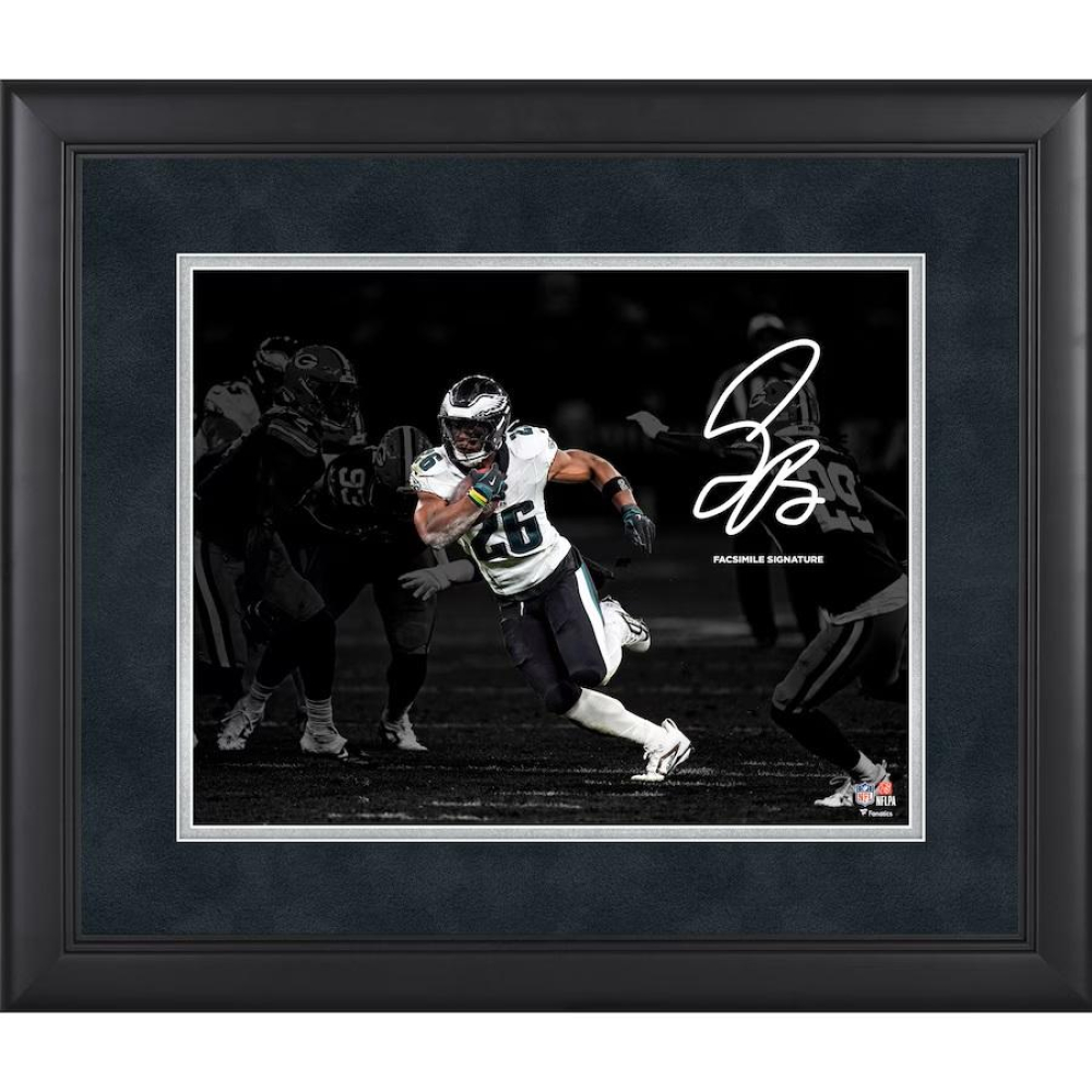 Saquon Barkley Eagles Custom Framed Photo | Pristine Auction