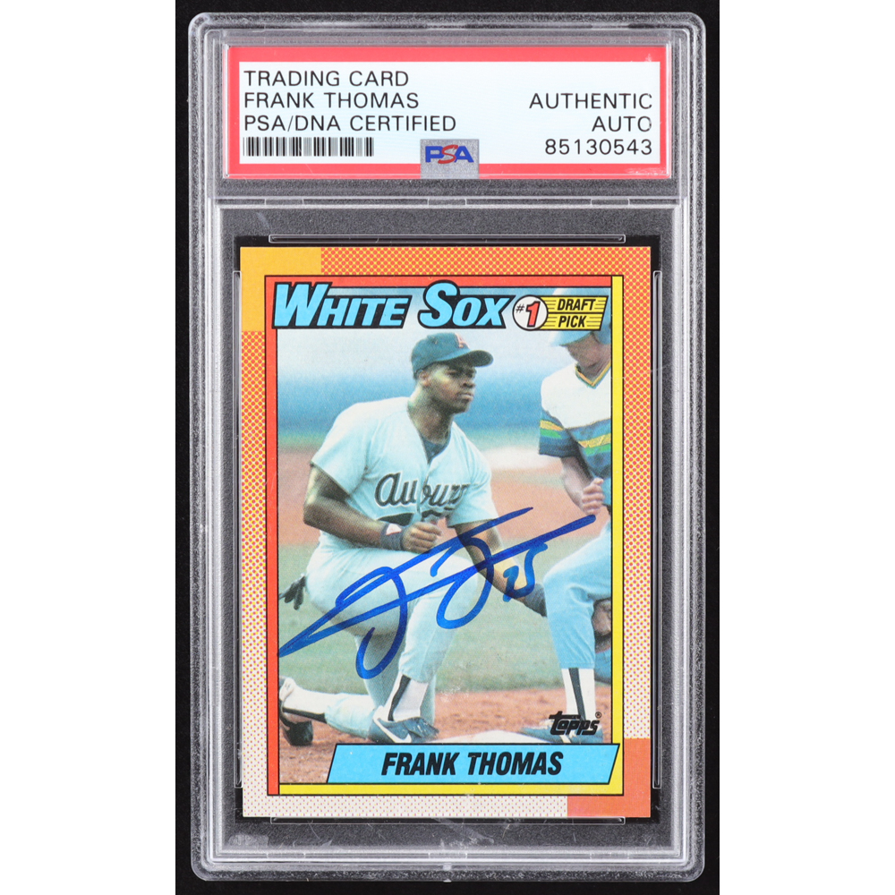 Frank Thomas Signed 1990 Topps #414B RC (PSA) | Pristine Auction