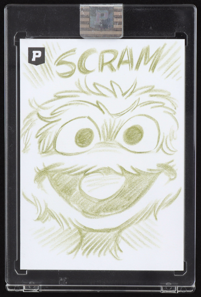 Oscar the Grouch | Sesame Street | Original Art Sketch Card by Guy ...