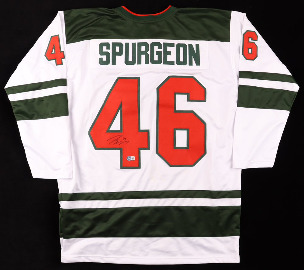 Jared Spurgeon Signed Jersey (Beckett) | Pristine Auction