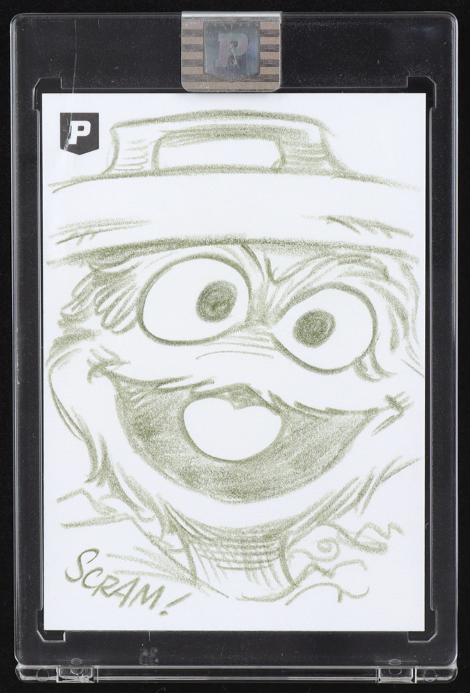 Oscar the Grouch | Sesame Street | Original Art Sketch Card by Guy ...