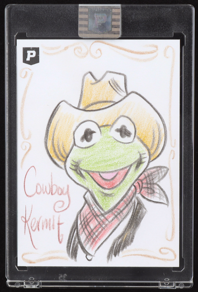 Cowboy Kermit | The Muppets | Original Art Sketch Card by Guy Gilchrist ...