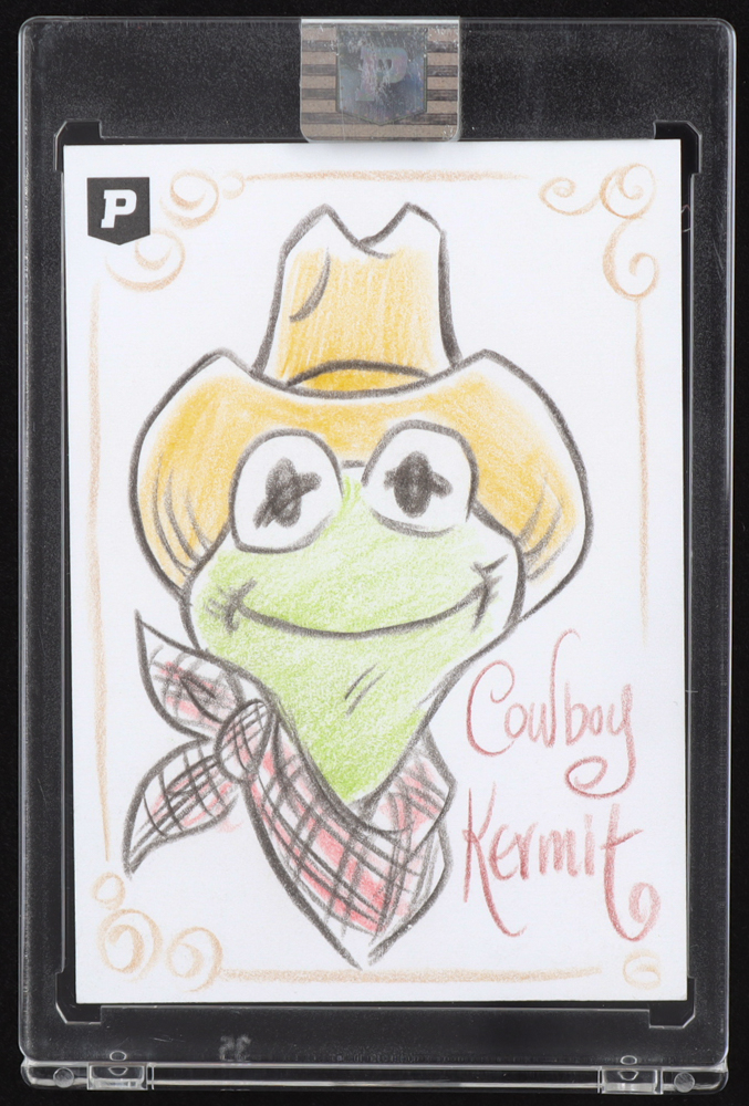 Cowboy Kermit | The Muppets | Original Art Sketch Card by Guy Gilchrist ...