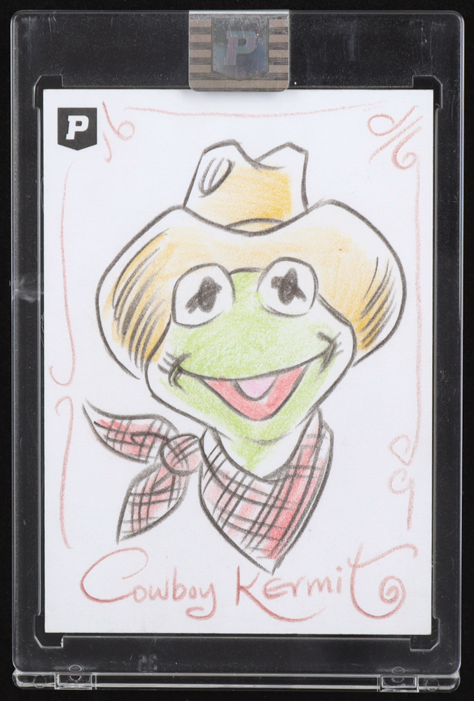 Cowboy Kermit | The Muppets | Original Art Sketch Card by Guy Gilchrist ...