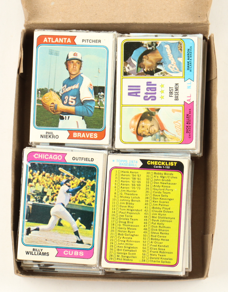 1974 Topps Baseball Cello Fun Pack Vending Box with (20) Packs ...