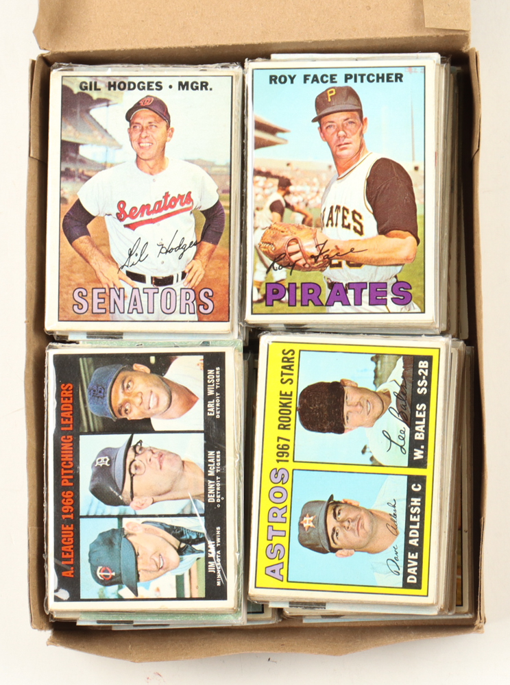 1967 Topps Baseball Cello Fun Pack Vending Box with (20) Packs ...