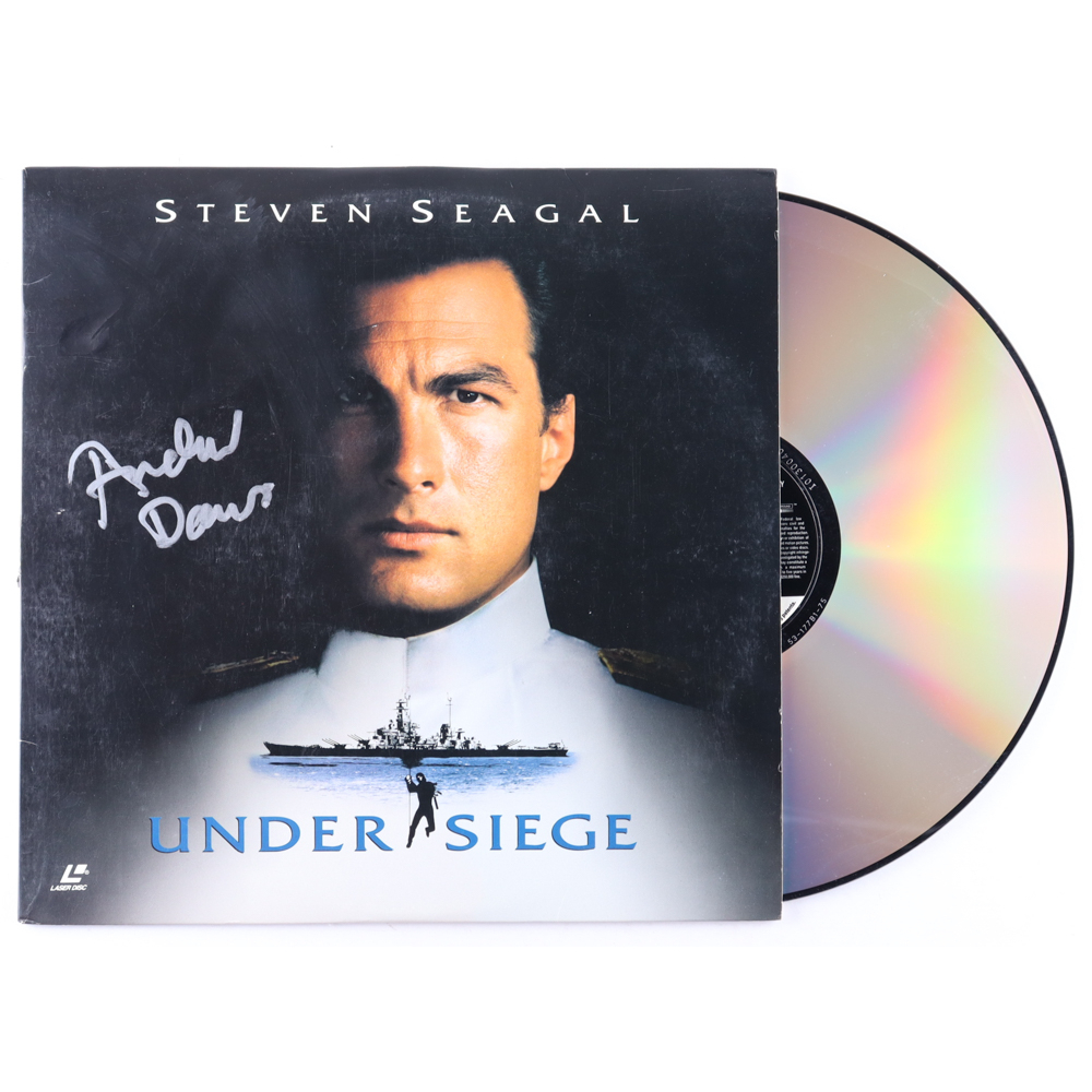 Andrew Davis Signed "Under Siege" Album Cover With Vinyl Record Album (Beckett) | Pristine Auction