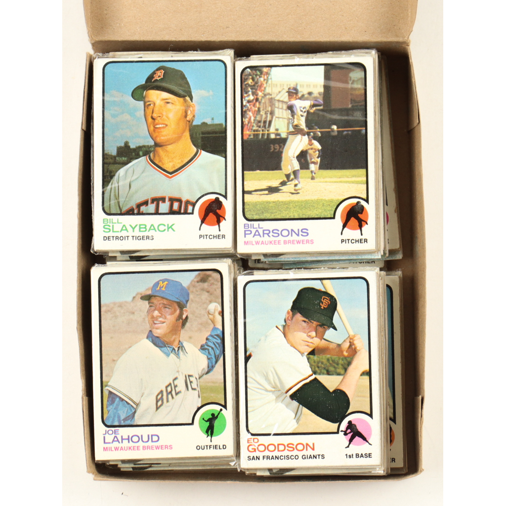 1973 Topps Baseball Cello Fun Pack Vending Box with (20) Packs ...